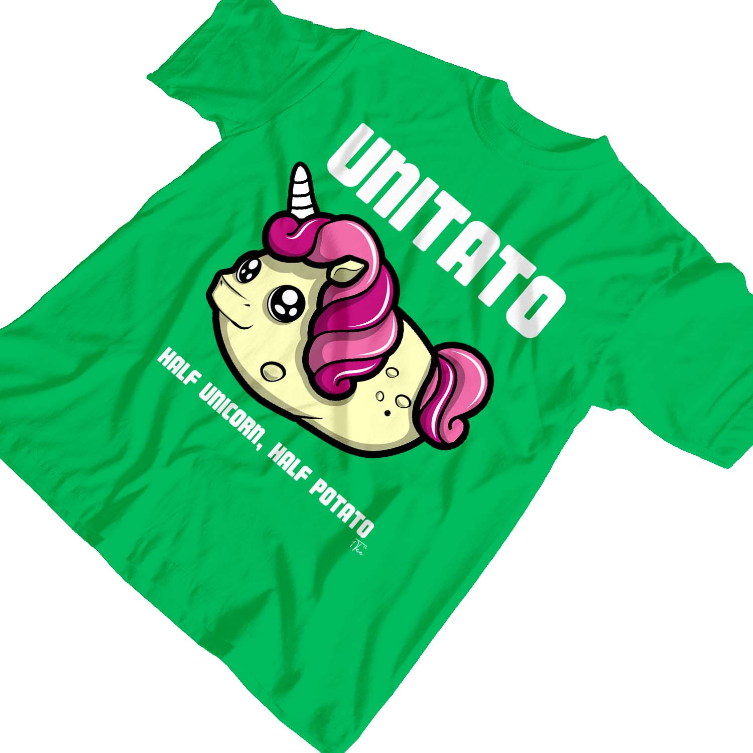 1Tee Kids Boys Unitato Half Unicorn, Half Potato T-Shirt | eBay UK