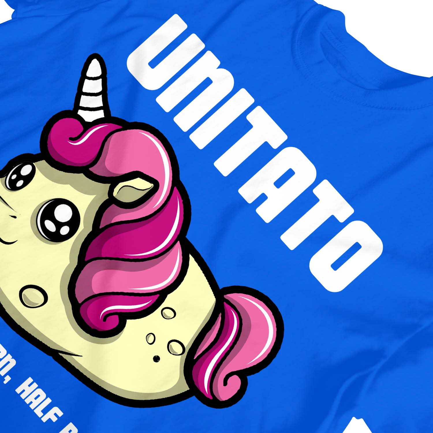 1Tee Kids Boys Unitato Half Unicorn, Half Potato T-Shirt | eBay UK