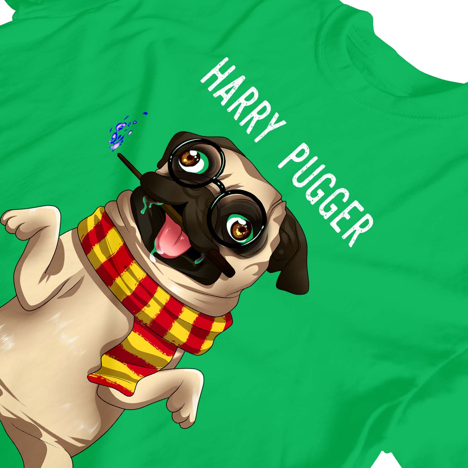 1Tee Kids Girls Harry Pugger Dog Pug T-Shirt | eBay UK