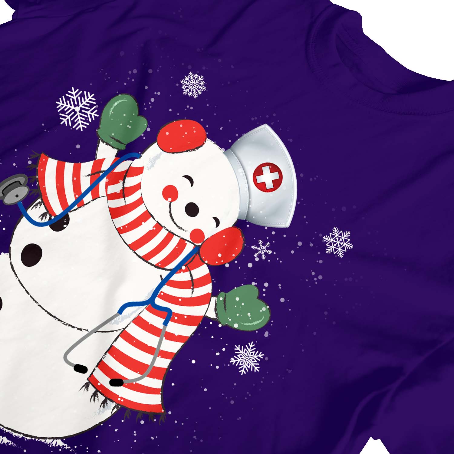 1Tee Kids Girls Doctor Nurse Snowman T-Shirt | eBay